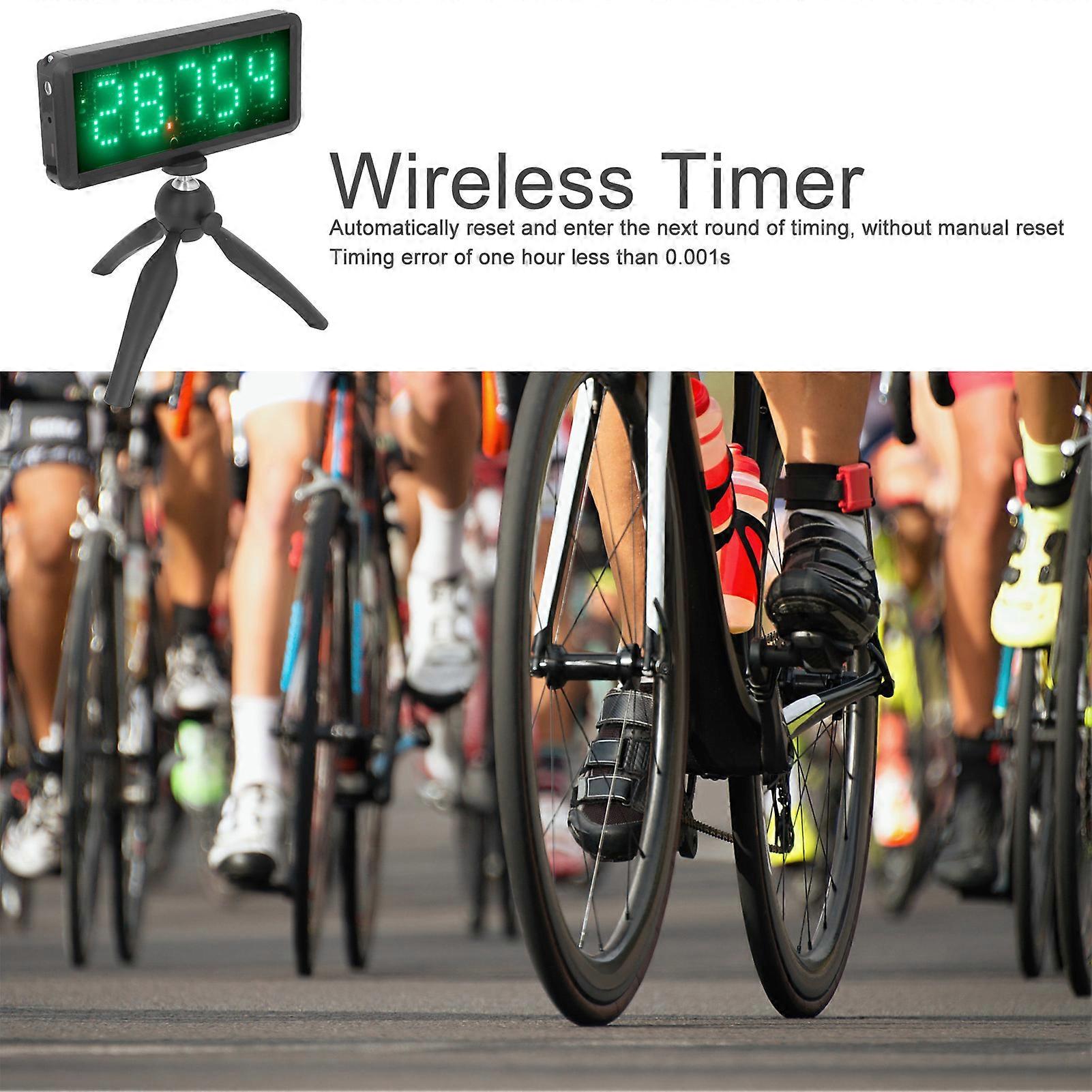 Wireless Laser Timer Battery Powered Sprints Race Clock Stopwatch For ...
