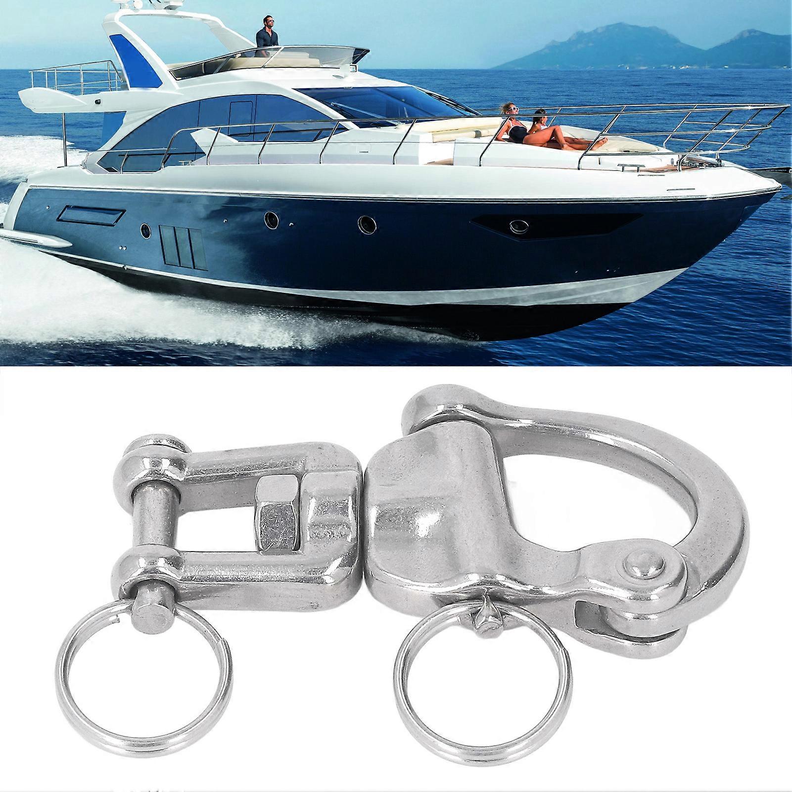 Marine Swiveling Snap Hook Shackle Rapid Release 316 Stainless Steel ...