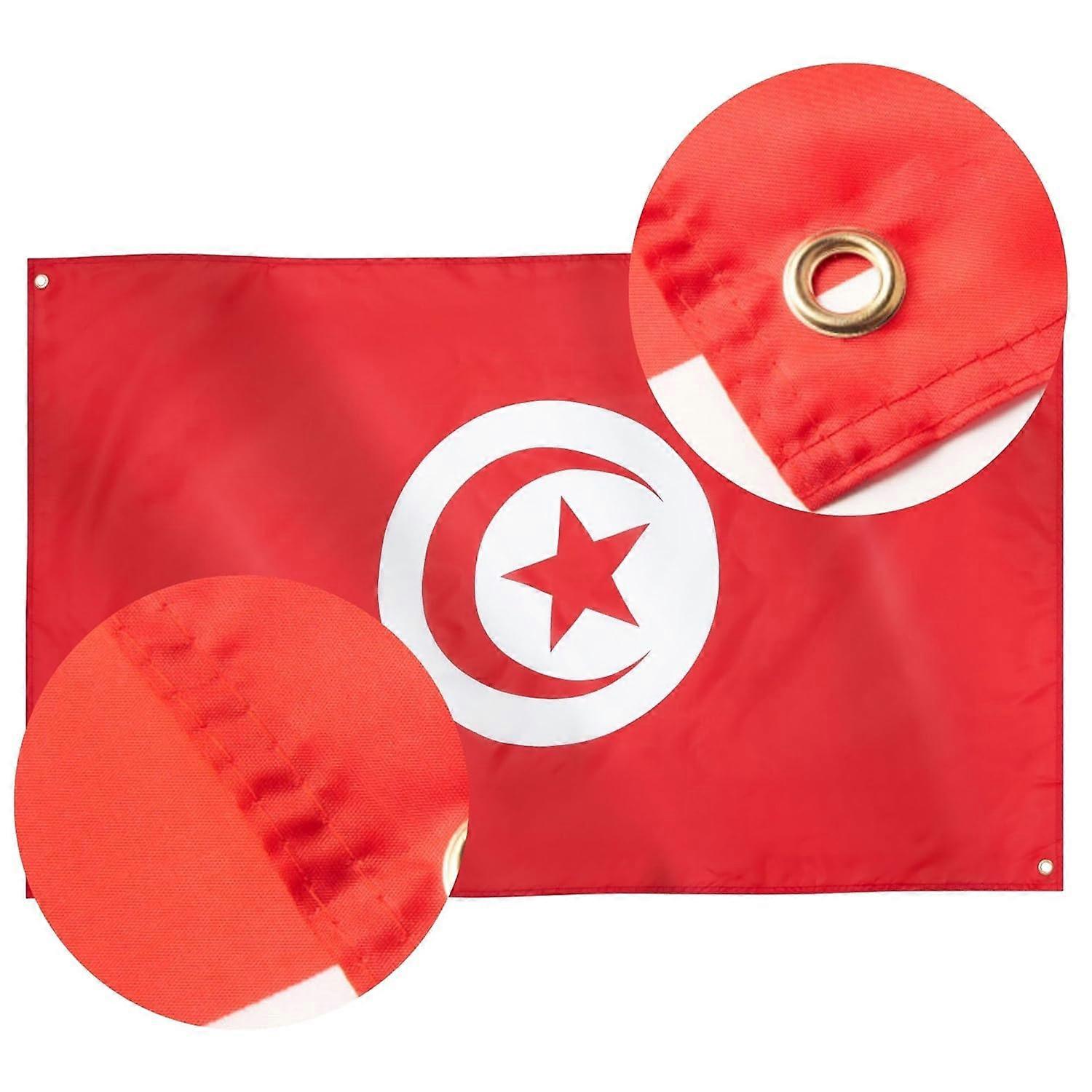 Tunisia Flag,Eyelet In Every Corner, Tunisian Flag,Republic Of Tunisia ...