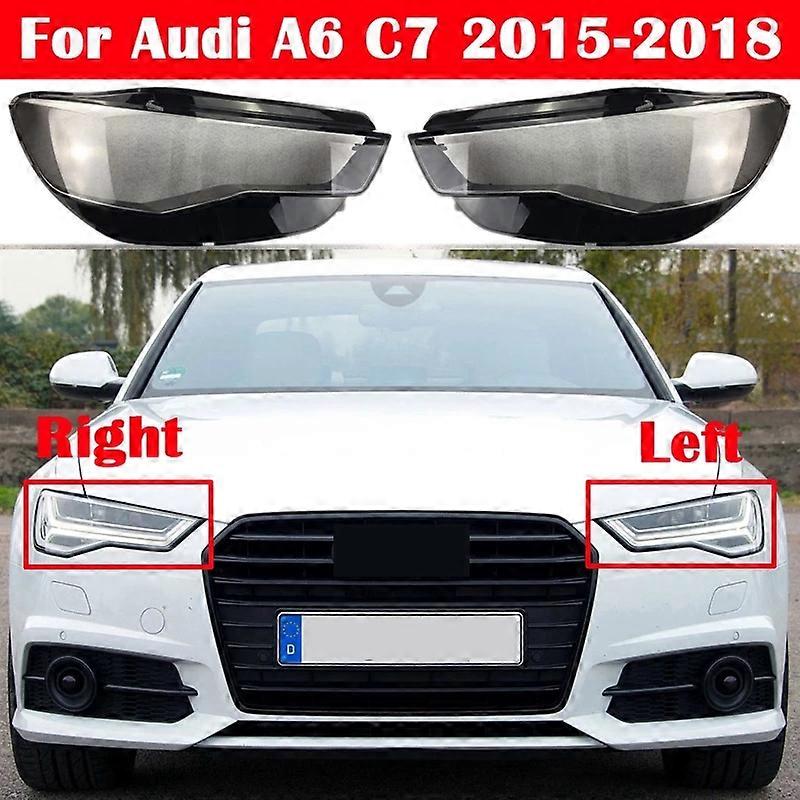 Car Front Right Headlamp Cover Transparent Lampshade Headlight Cover Shell Mask Lens for- A6 A6L ...