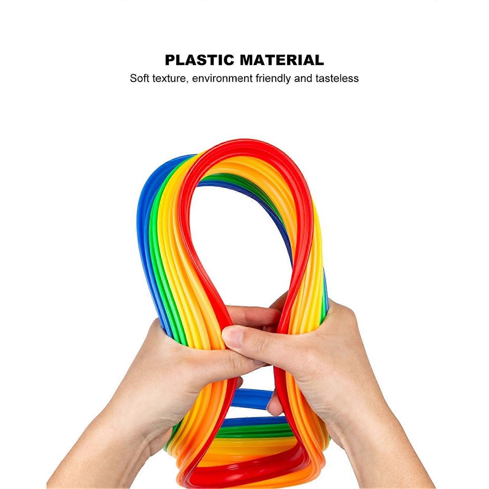 10PCS Kids Exercise Hoops Jumping Hopscotch Game Rings for Sensory ...