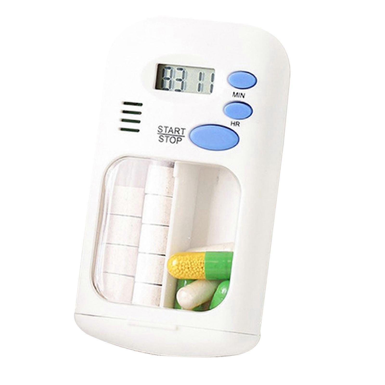 Drug Reminder Electronic Timing Pill Box Case Container Holder For The ...