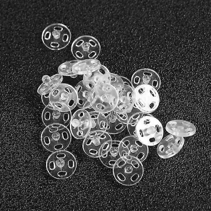 100pcs clear shirt buttons coat snaps buttons invisible snaps fasteners ...