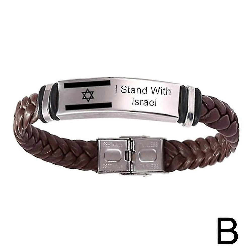 Israeli Flag Bracelet Stainless Steel Bracelet I Stand With Israel ...