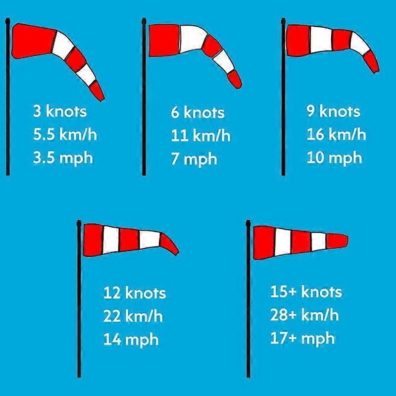All Weather Windsock Weathervane Reflective Outdoor Wind Monitoring ...
