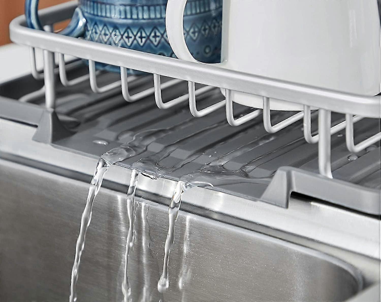 Kingrack Dish Drainer Aluminum Dish Drainer Dish Rack With Cutlery ...