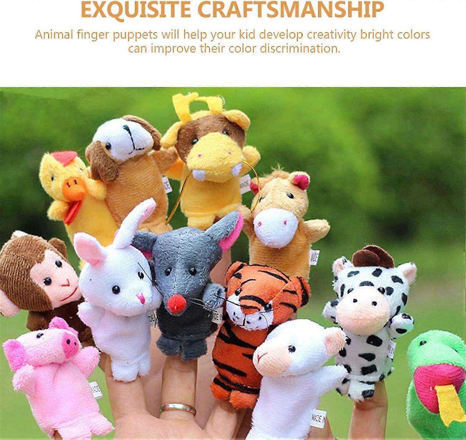 Pack of 10 Baby Finger Puppets, Finger Puppets for Children, Small ...