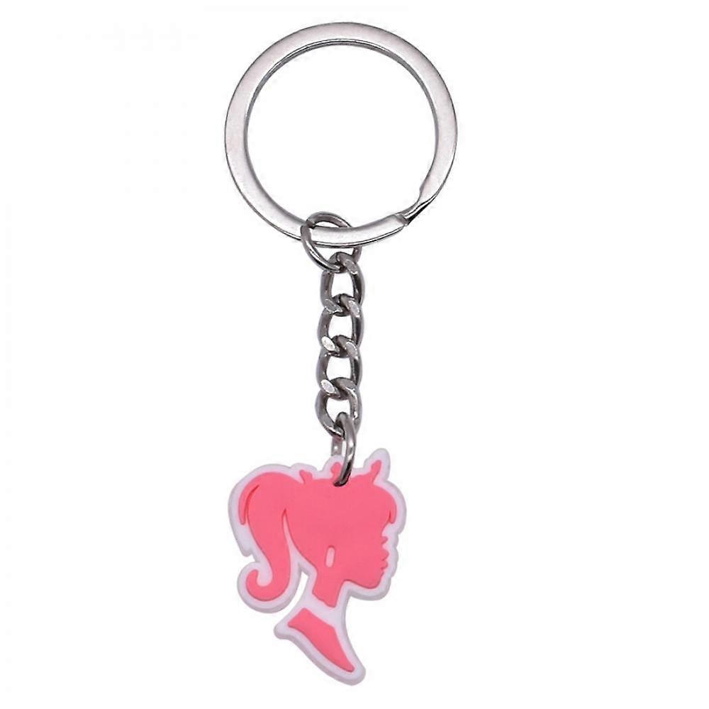 Kawaii 20 Styles Barbie Keychain Anime Cartoon Pvc Soft Rubber Key ...