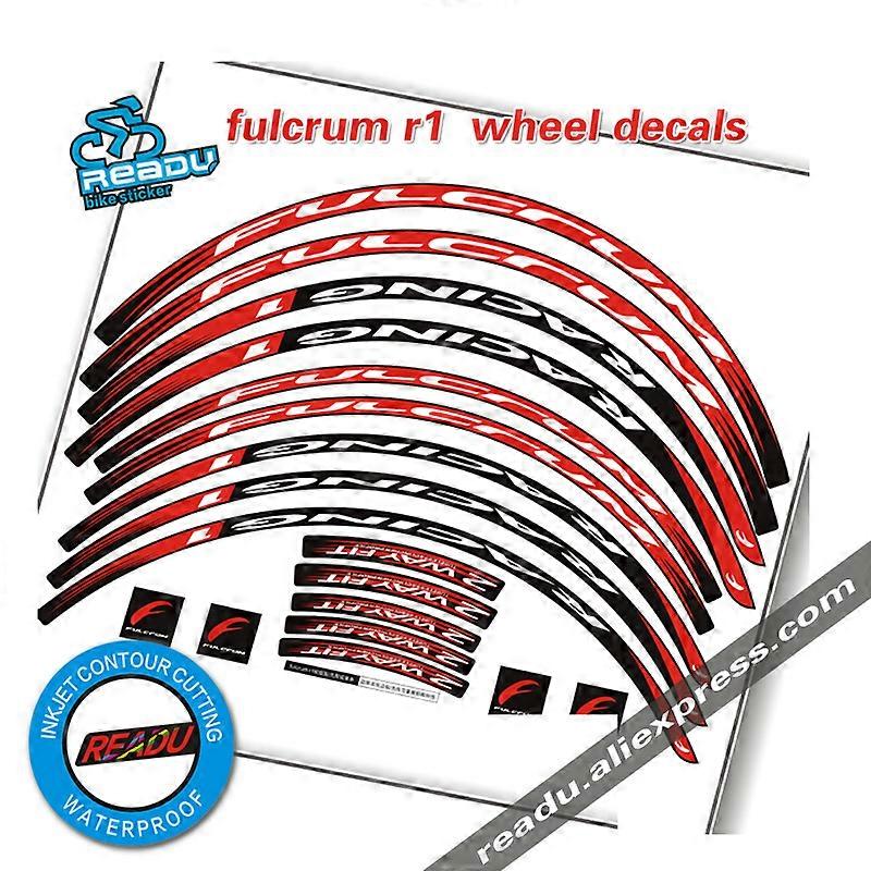 fulcrum R1 Road Bike Wheelset decals two wheels rims stickers decals ...
