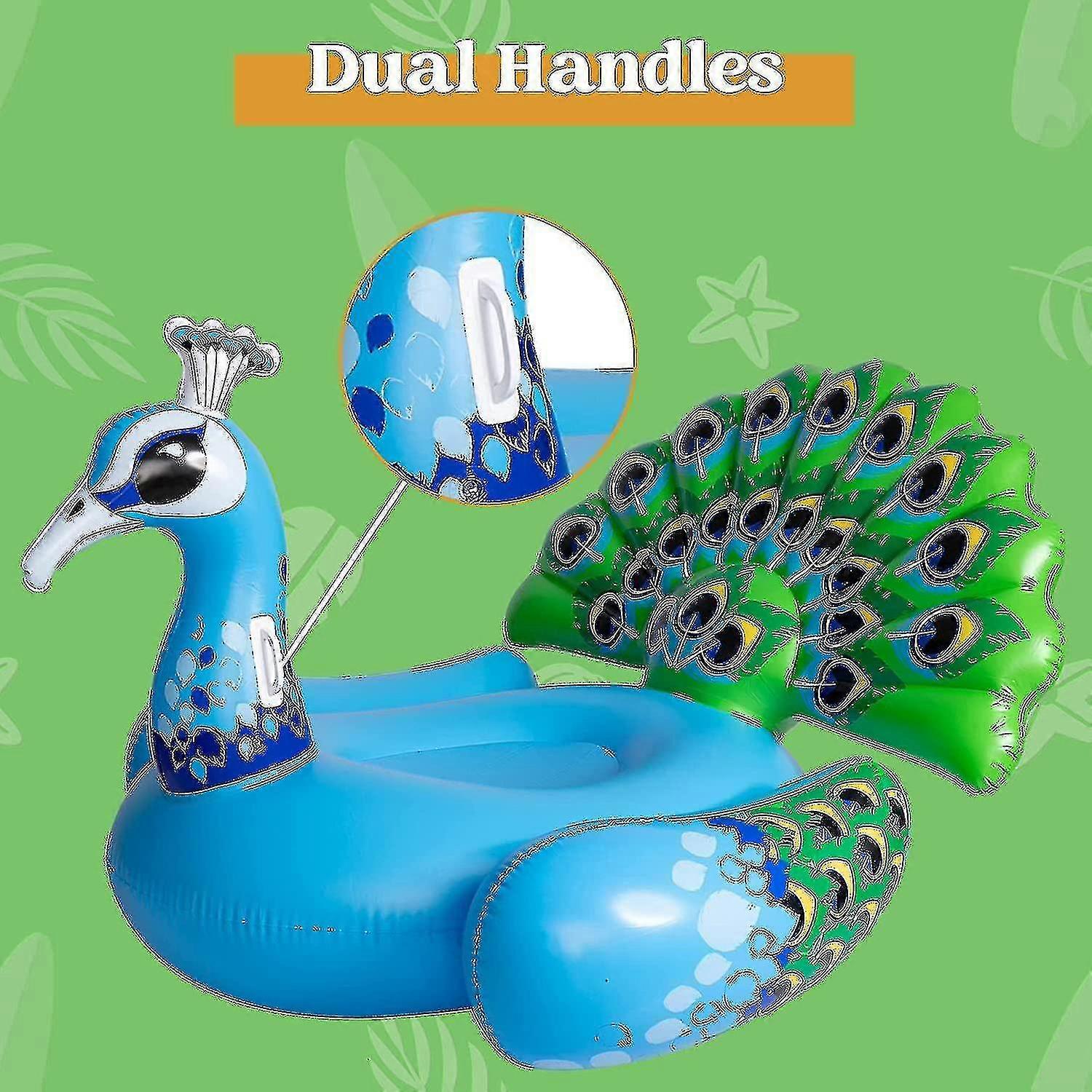 - Inflatable Peacock Pool Float, Fun Beach Floaties, Swim Party Toys ...