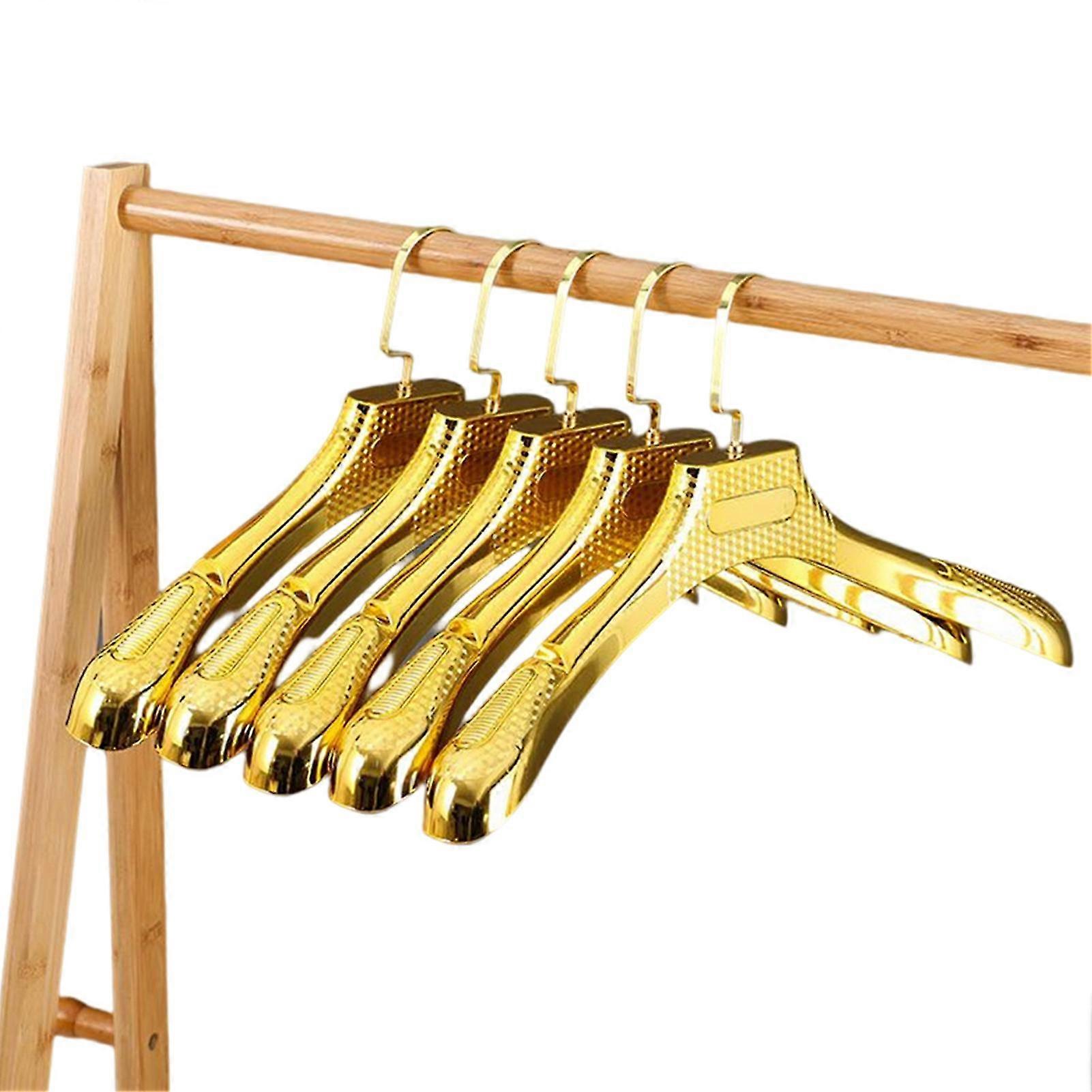 Non-slip Golden Clothing Store Hanger Plastic Clothes Hanger Clothes ...