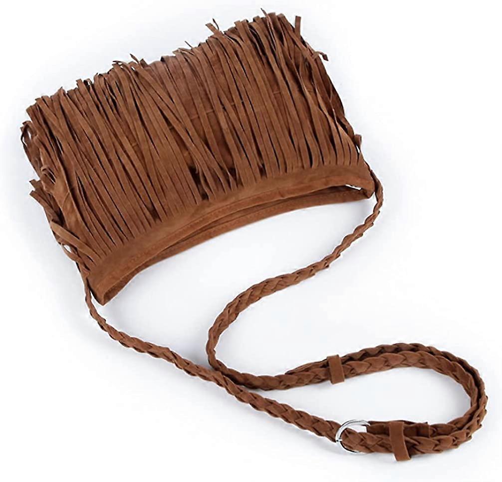 1Pc Tassel Shoulder Bag Leather Tote Tassel Handbag Crossbody Bag Woman ...