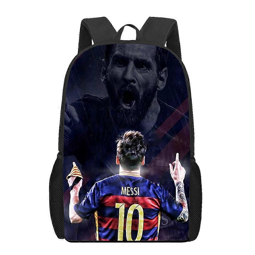 Football-star-messi School Bags For Boys Girls 3D Print School ...