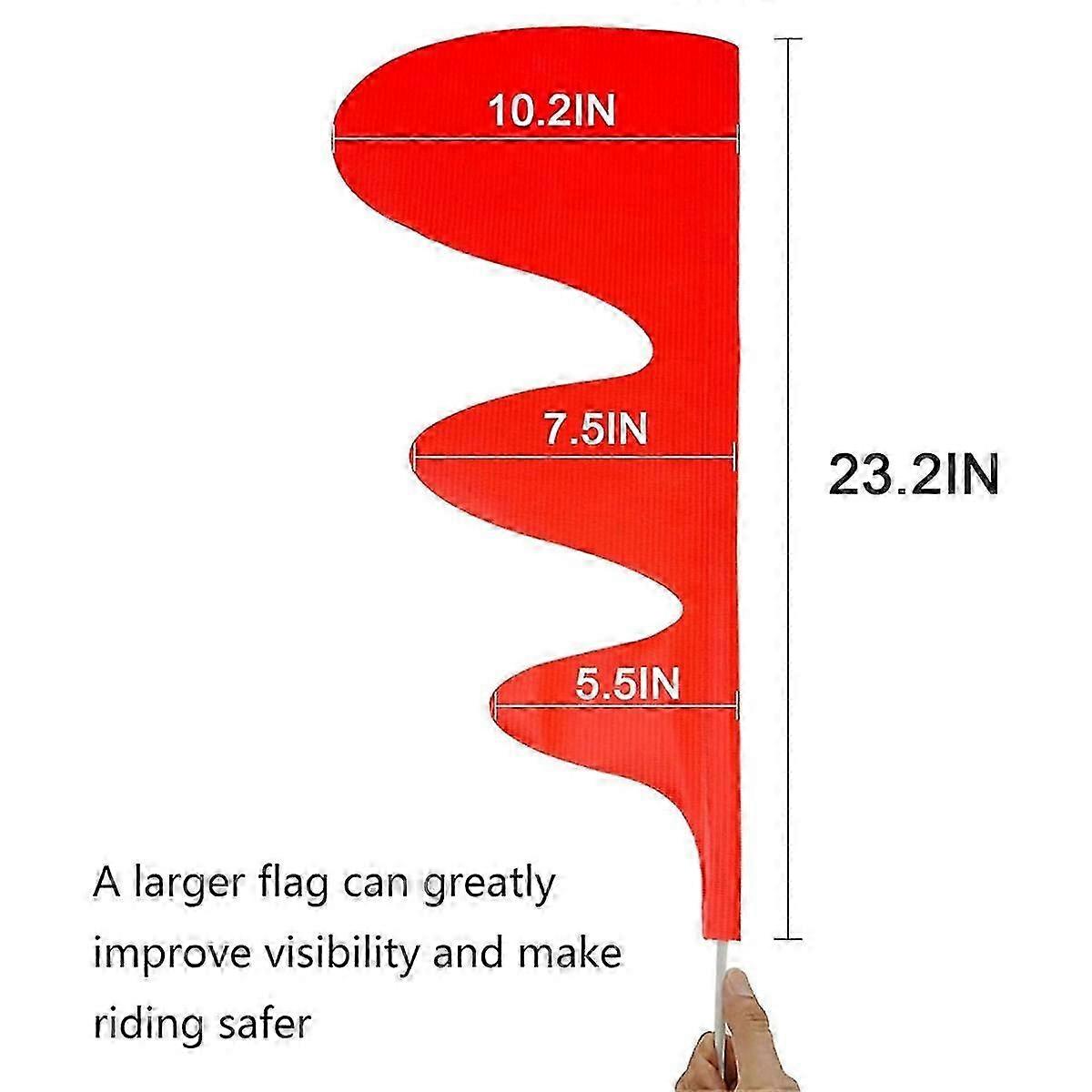 1 Pcs Bike Safety Flags Kids Bike Flag, Bike Trailer Flag Adjustable 6 ...