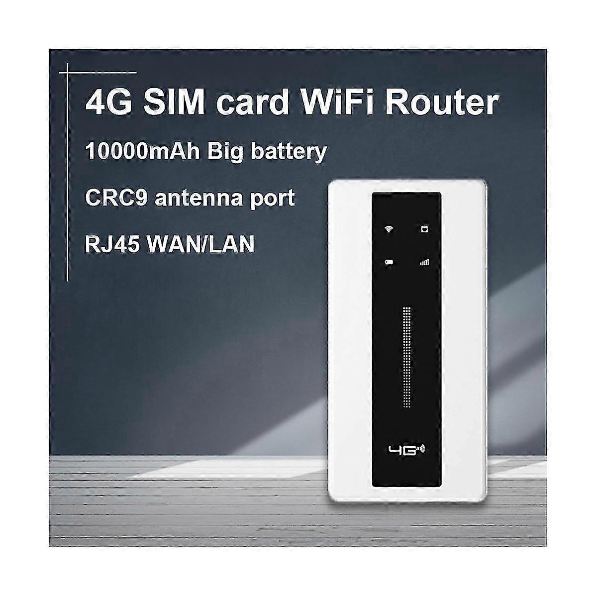 4g Sim Card Wifi Router 150mpbs 10000mah Battery Lte Modem Travel ...