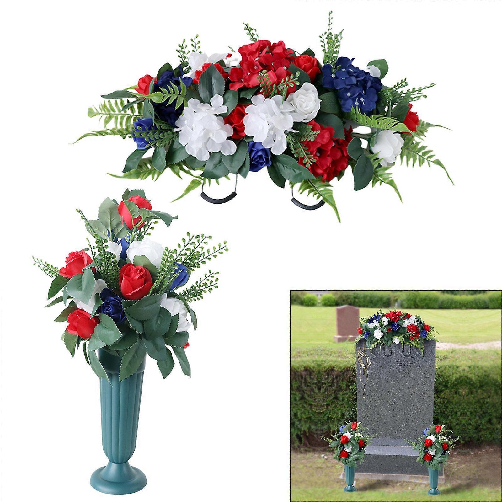 Cemetery Flower Saddles for Grave Artificial Flower Arrangement for ...