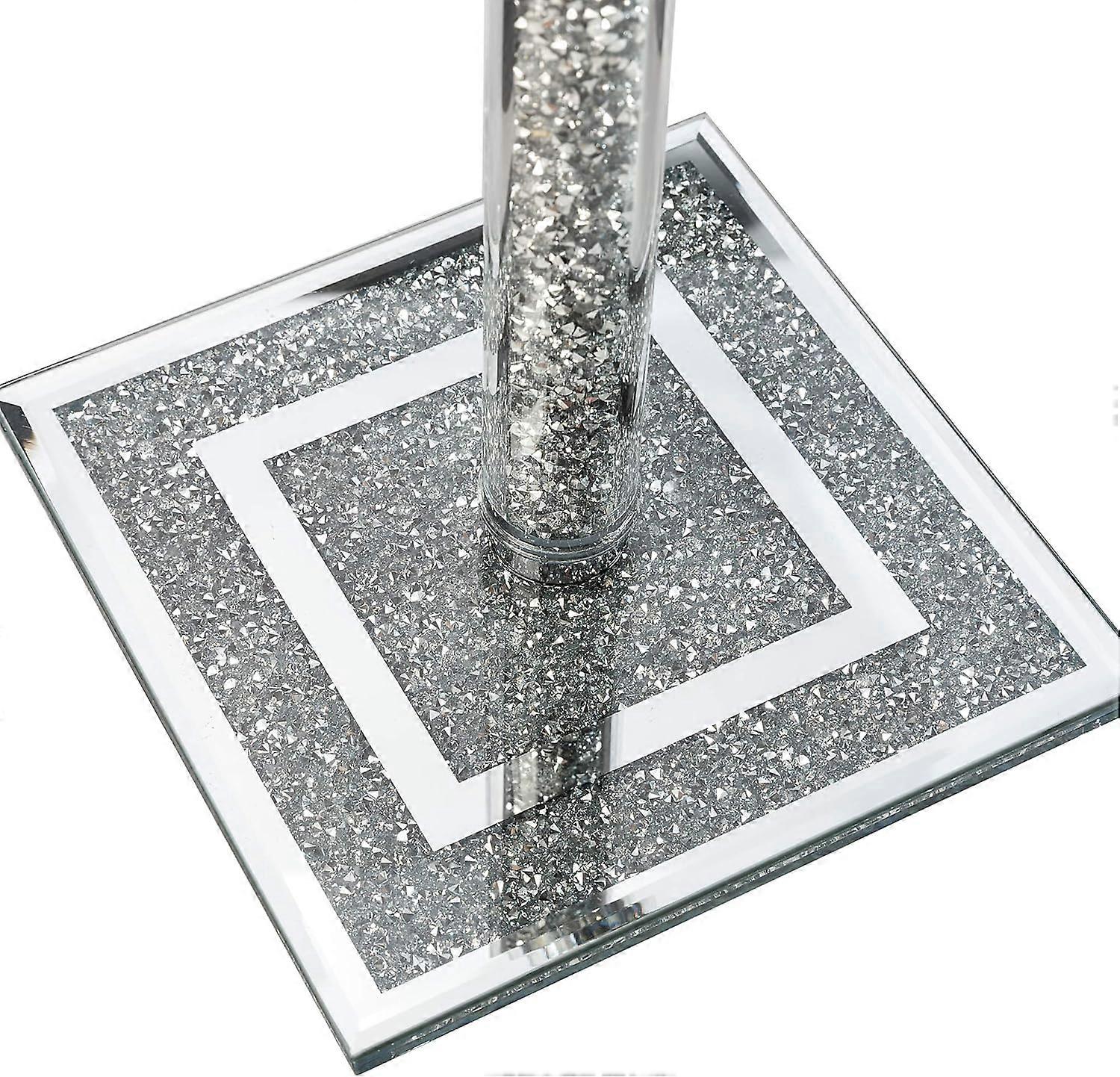 11.8-Inch Crystal Paper Towel Holder with Weighted Base, Quick-Release ...