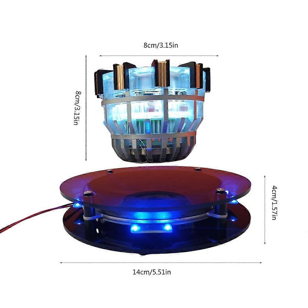 Magnetic Levitating Reactor Floating Rotating LED Unique Gift Room ...