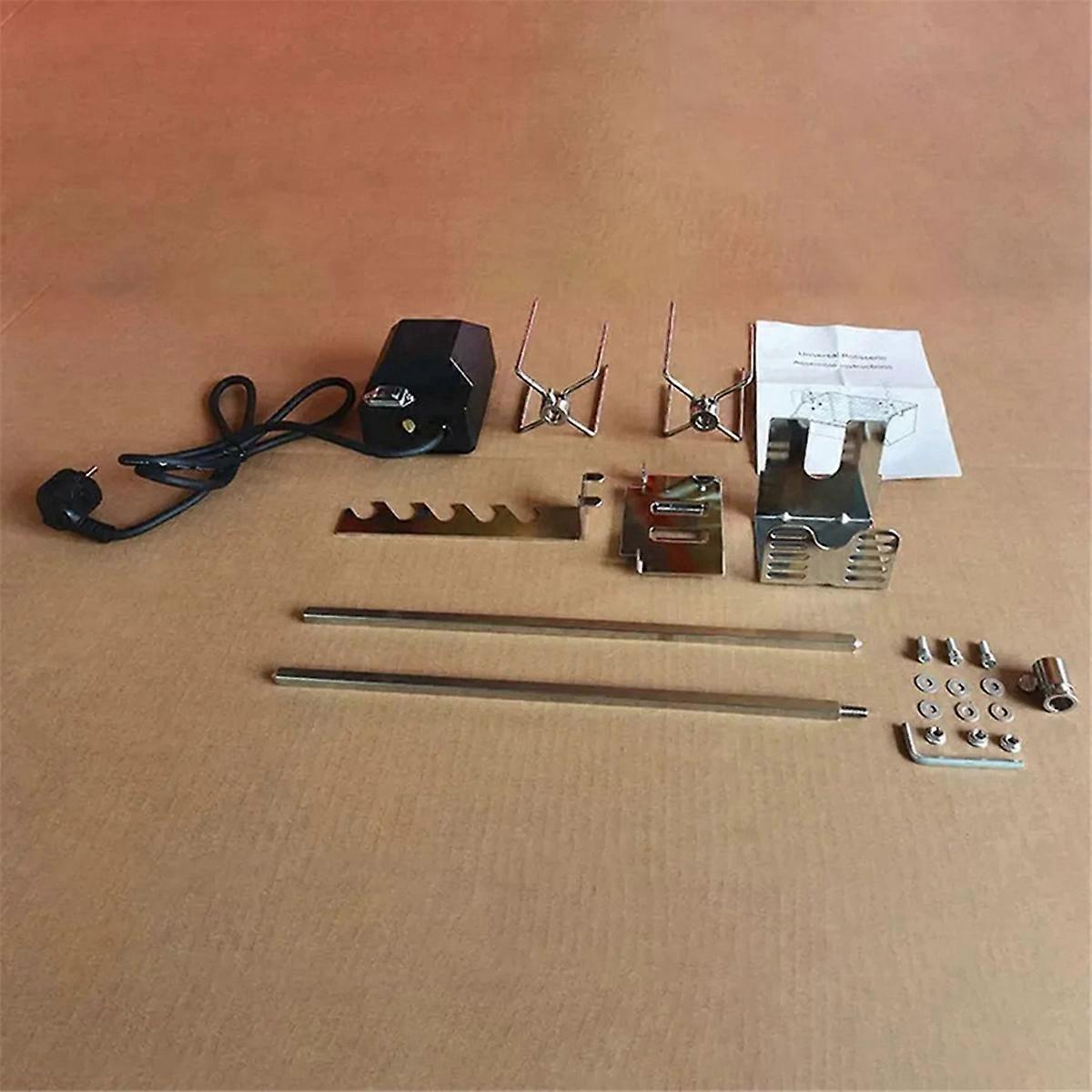 Portable Electric Grill - Deluxe Motorized Gas Grill with Rotisserie ...