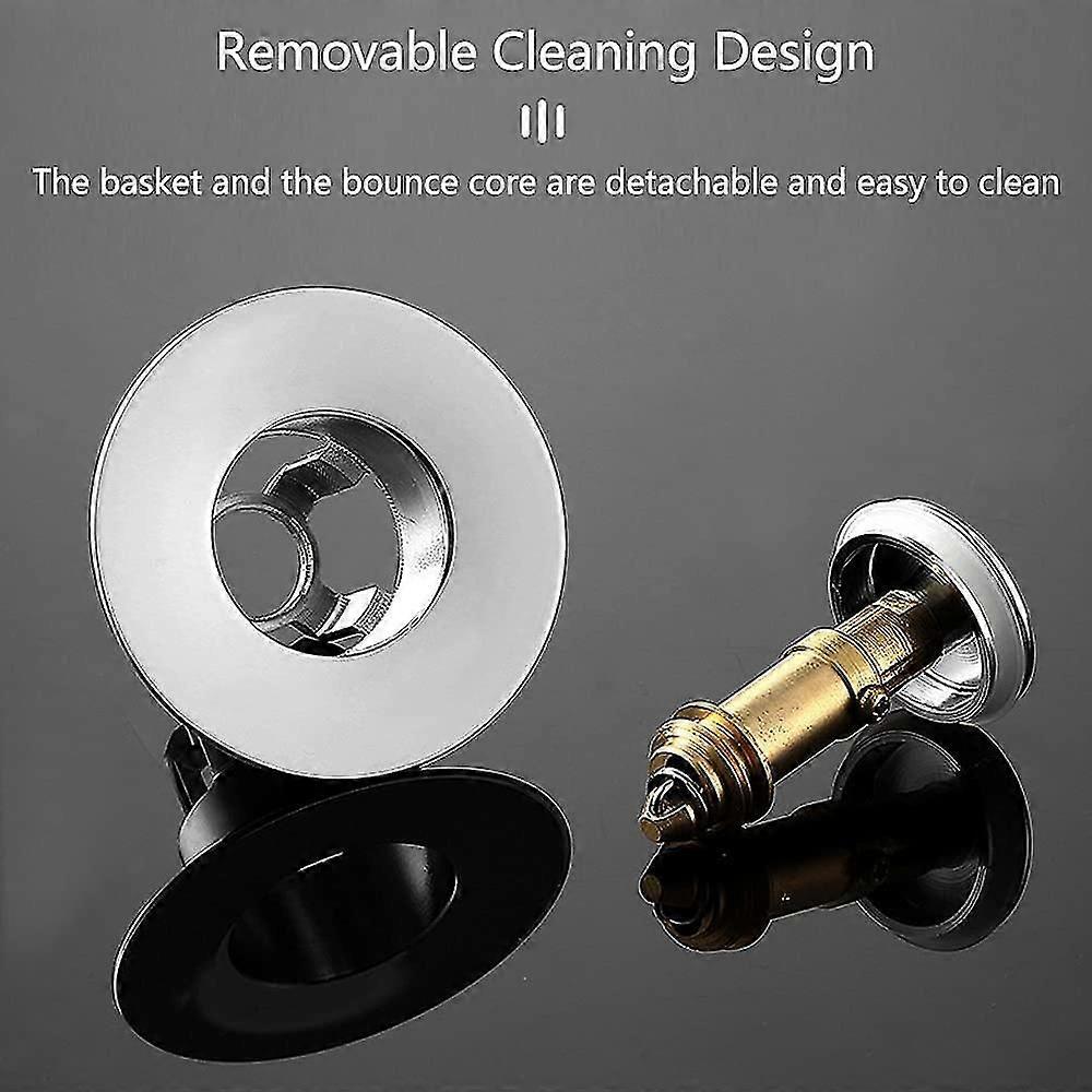 Pop-up Waste, 1 Piece Sink Waste With Strainer Basket, Universal Sink ...