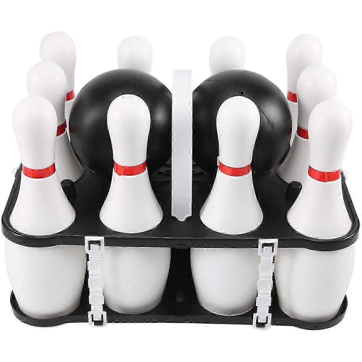 1 Set Bowling Set for Kids & Adults 2 Ball with 10 Pins for Family Kids ...
