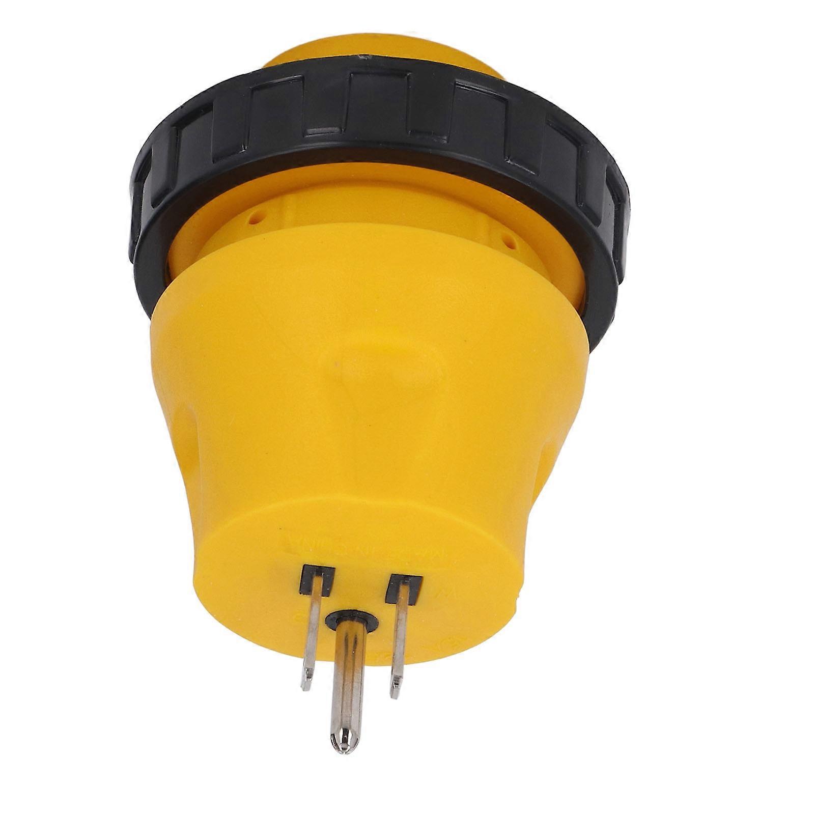 Twist Adapter Plug 15A Male to 30A Female 3 Pin RV Electrical Converter ...