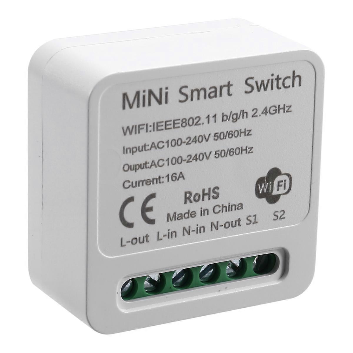 Mini Smart WiFi Relay Switch, DIY Timer Light Switch Module Smart Life ...