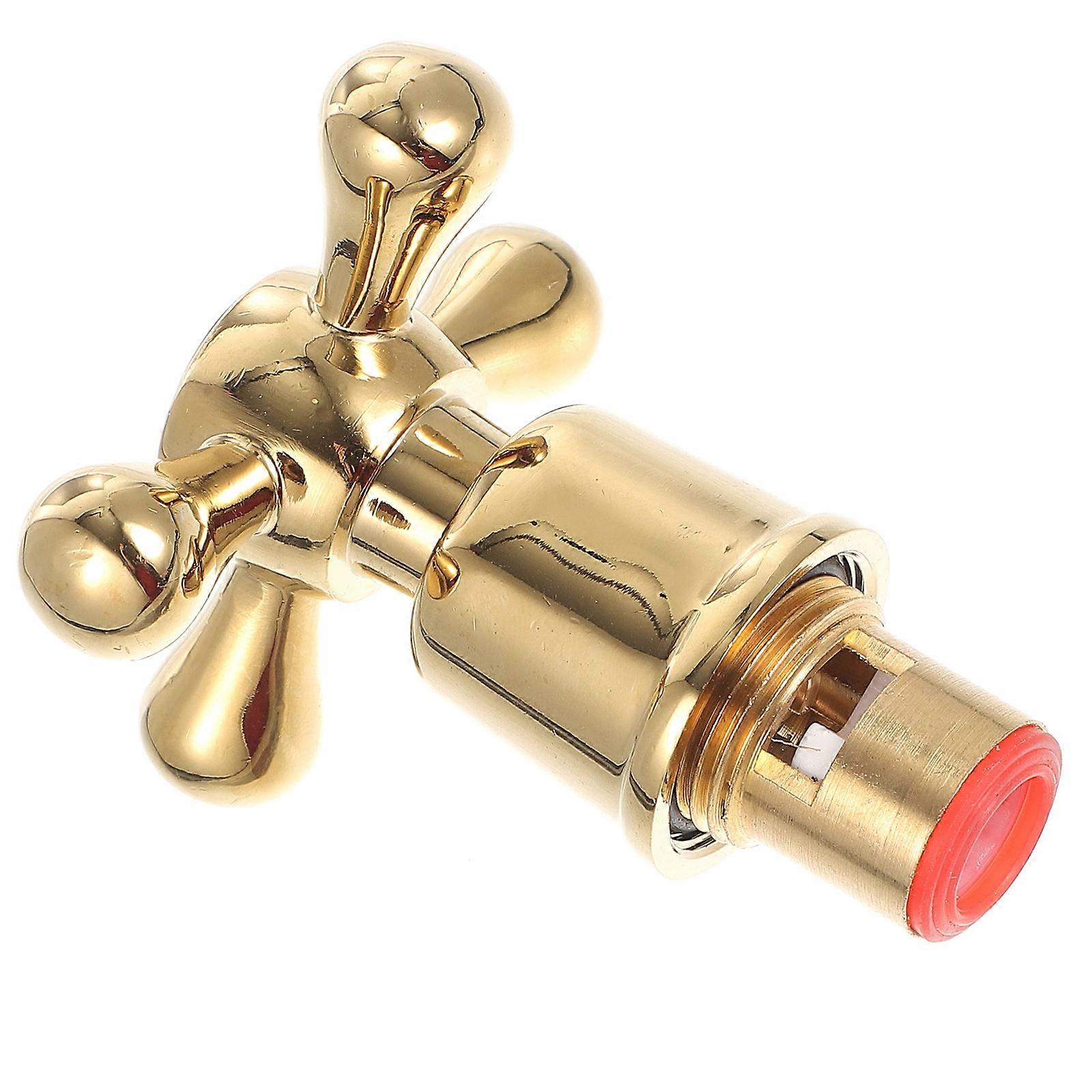 Faucet Tap Knob Handle Brass Cross Head Victorian Style Homeowners ...