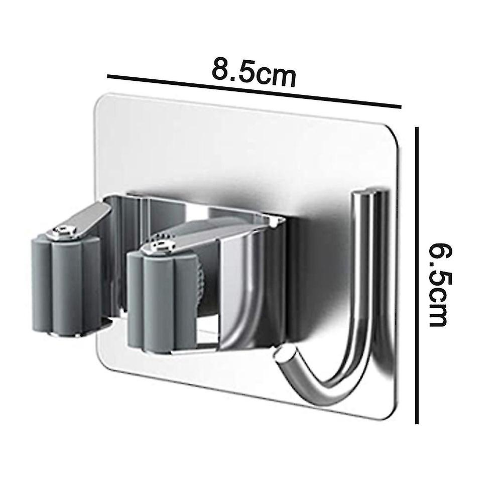 4pcs Mopp Broom Holder Ingen Drill, Mop Broom Organizer Veggmontert ...