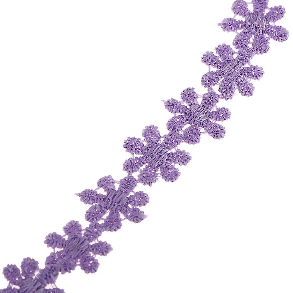 15yard 1.2cm Daisy Flower Embroidery Lace Trim Ribbon Sewing Crafts ...
