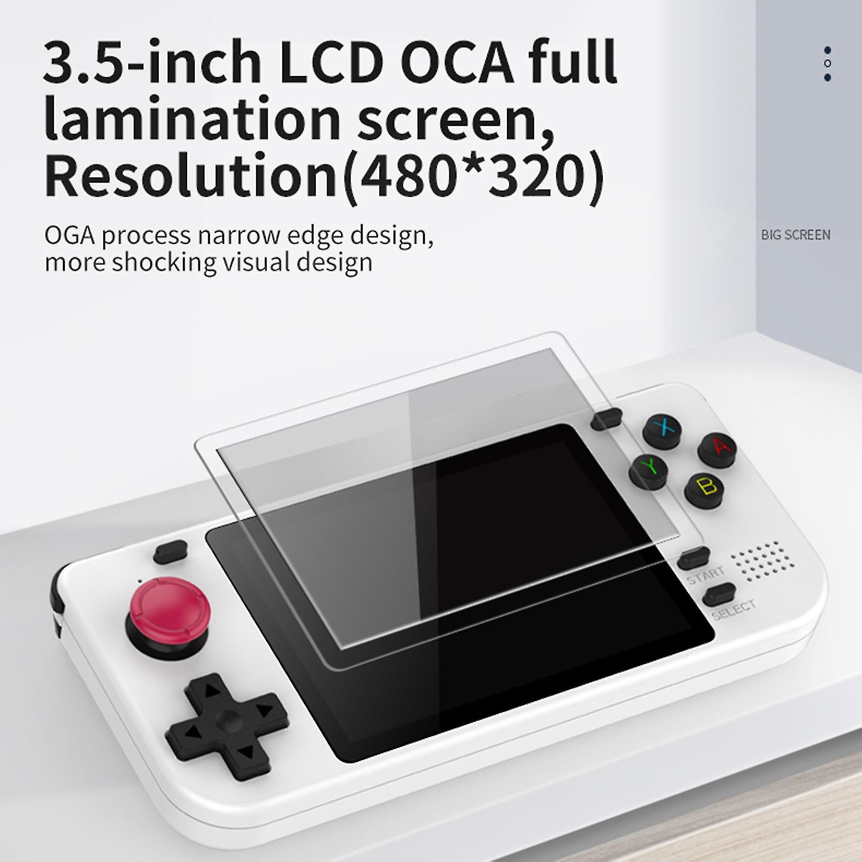 Rgb10s Handheld Game Console 3.5-inch Ips Oga 128gb Tf Card 25000 Games ...