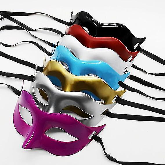 8pcs Masquerade Mask Venetian Greek Roman Mask Men's Half Face Eyes ...