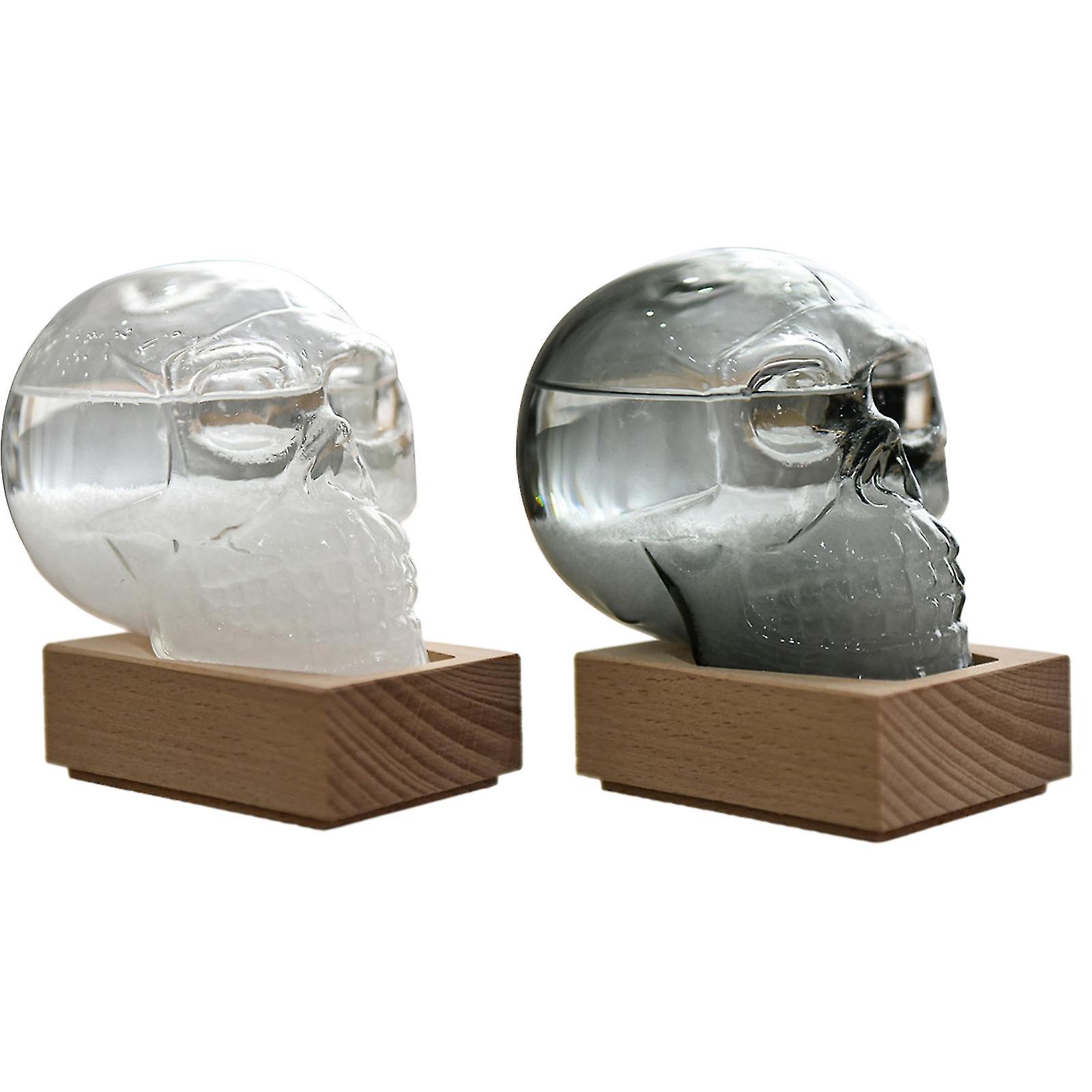 Skull Shape Storm Glass Weather Predictor,crystal Bottle Predicting ...