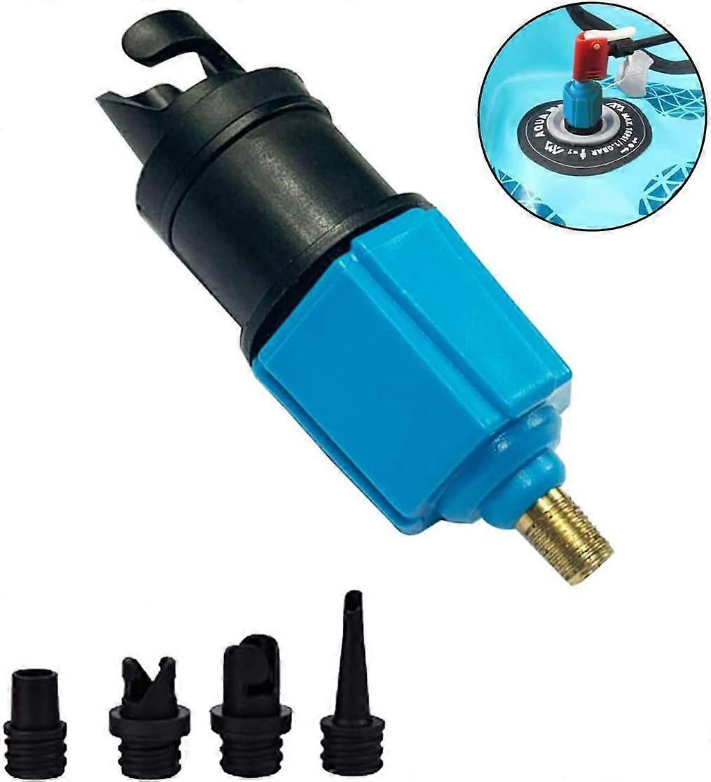 Pump Adapter, Compressor Air Valve Converter, with 4 Standard Air Valve ...