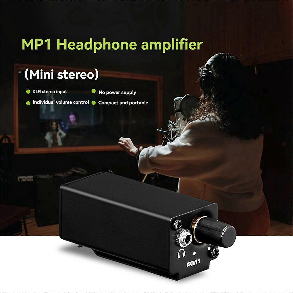 Aluminum Alloy MP1 Headphone Amplifier High Quality Monitor XLR Stereo Input Compact and ...