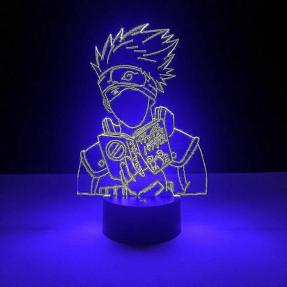Kakashi Naruto Kids Bedroom Nightlight Table Lamp 3d Led Night Light ...