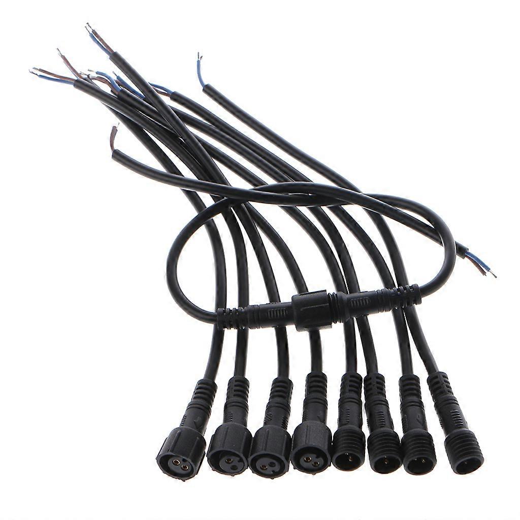 5 Pairs 2 Pin Male to Female Connector Waterproof Cable For Single ...