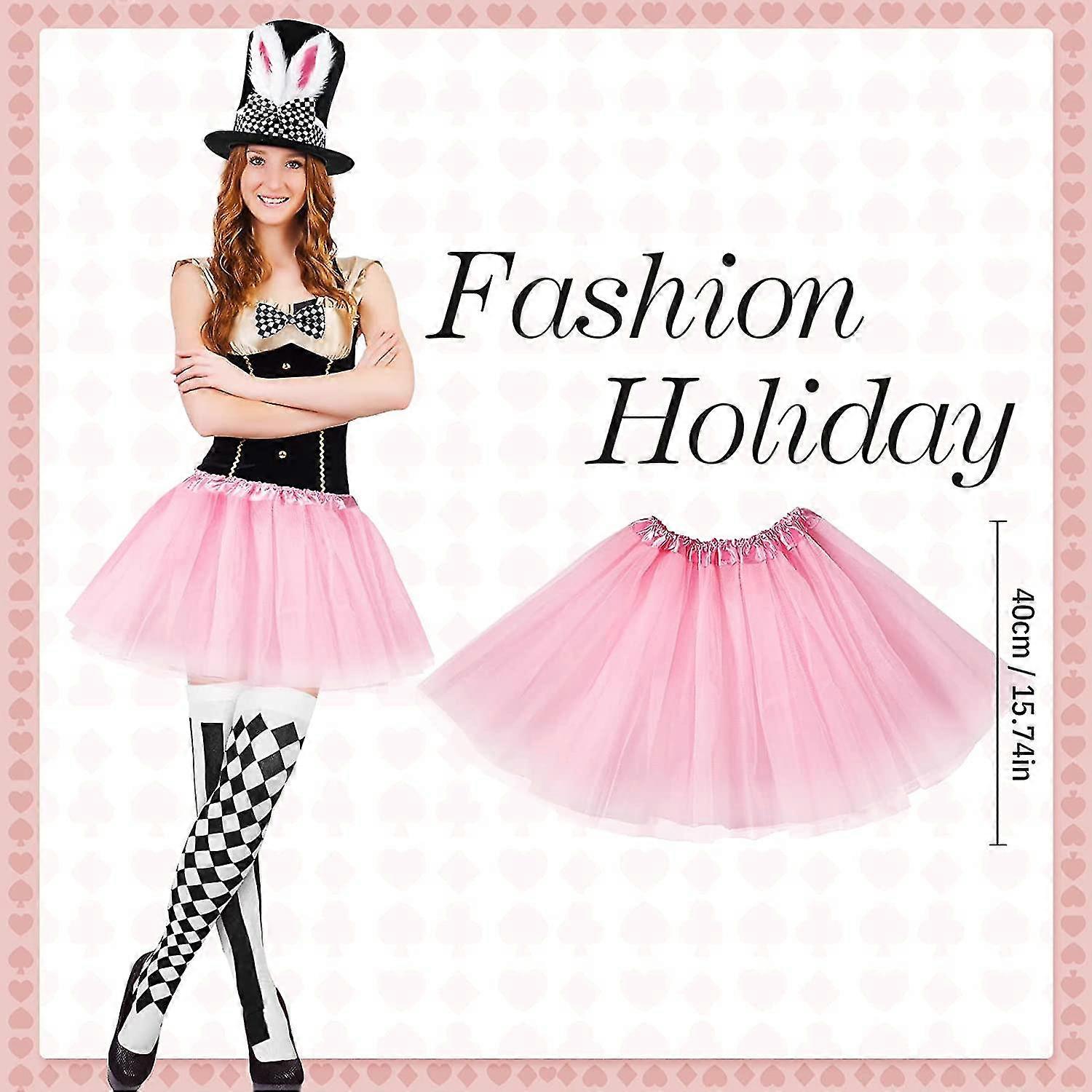 5 Piece White Rabbit Costume Set Rabbit Ear Top Hat Thigh Socks Rabbit ...