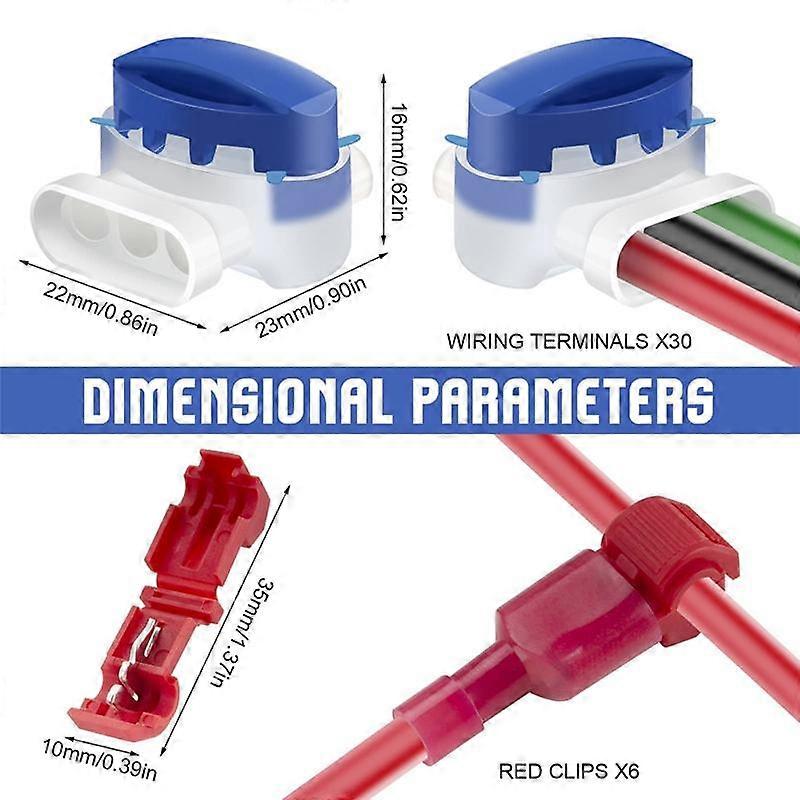 36PCS Cable Connectors for Robotic Lawnmowers, Waterproof Connection ...