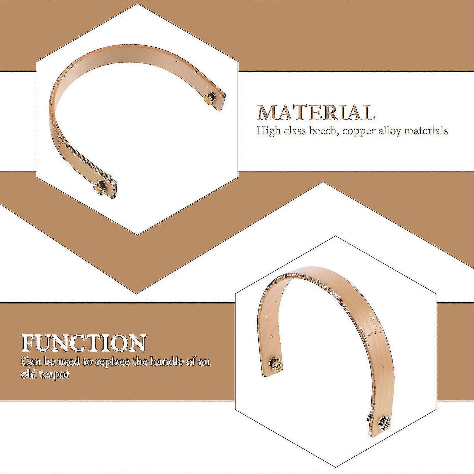 2 Sets Stainless Steel Teapot Replaceable Kettle Handle Steel Tea Pot ...