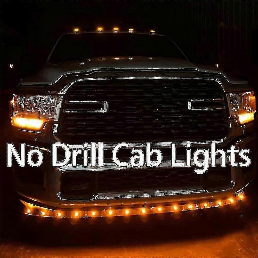 Solar Powered Cab Lights For Truck, 5pcs Led Cab Lights, Led Cab Roof ...