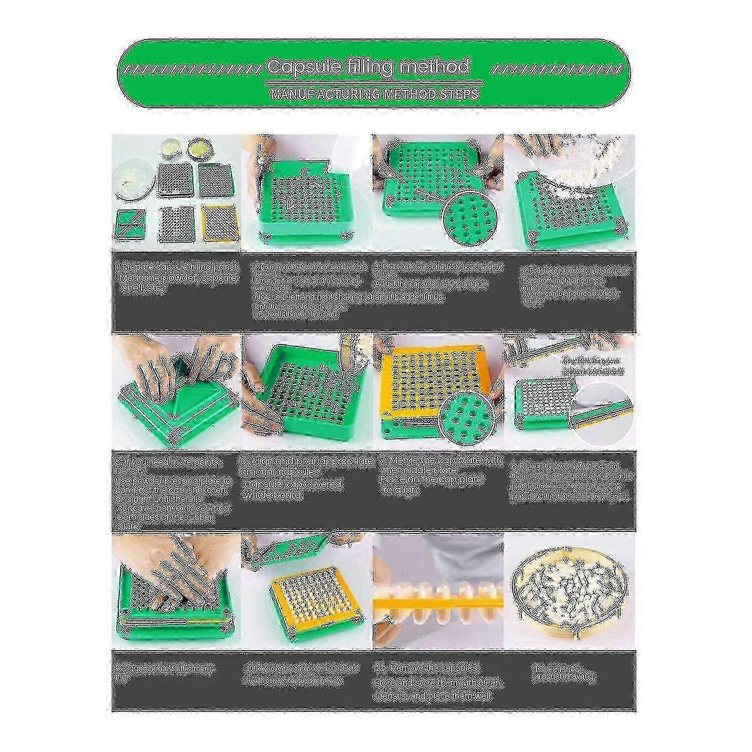Professional 00 Capsule Filling Tray with Scraper 100 Holes EU | Fruugo UK