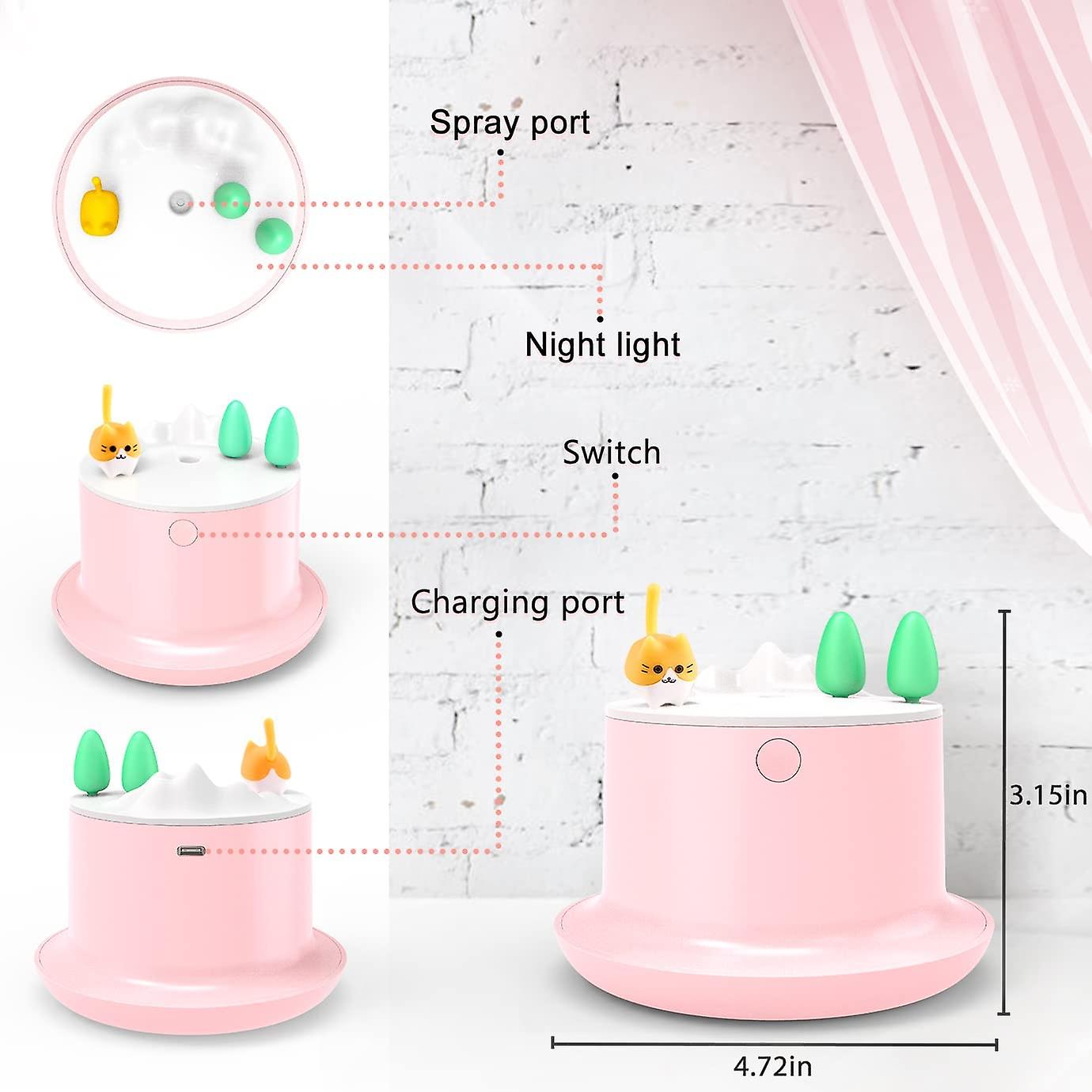Small Humidifier, Cute Humidifier, Baby Humidifier With Colorful Lights ...