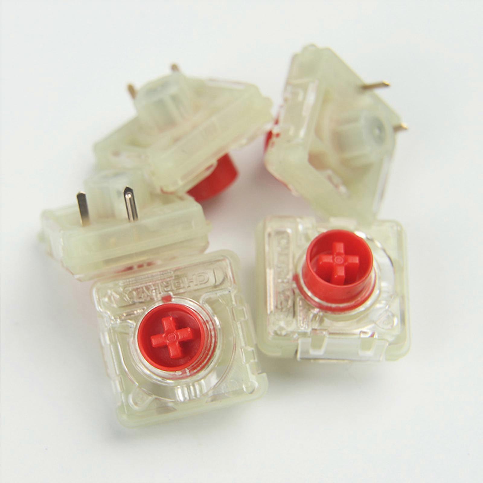 Low-Profile Cherry MX Red Switch Set - 10Pcs for LP Low Profile Backlit Keyswitch for Mechanical ...