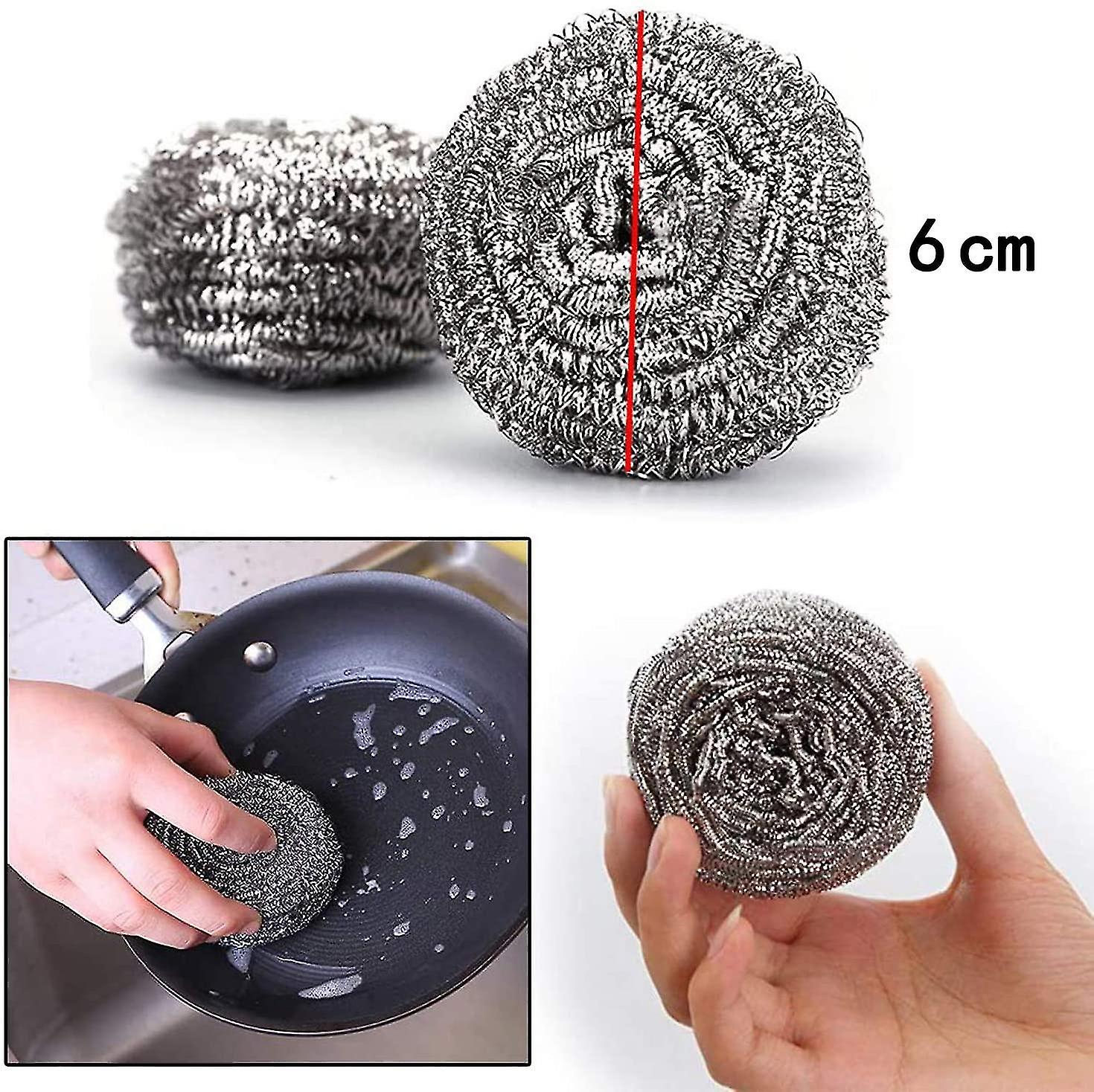 Scouring Stainless Steel With Sponge Ball Stainless Steel Wire Ball ...