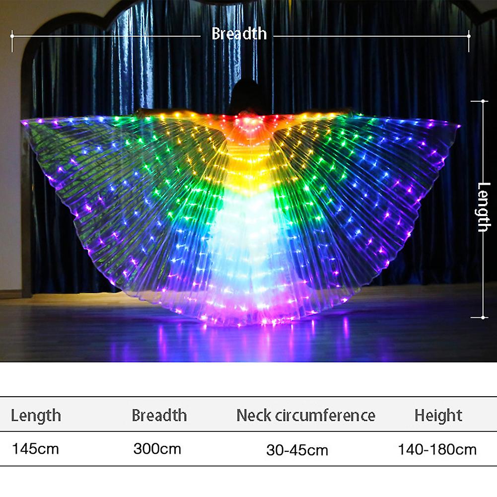 2023 New Hot Led Wings Belly Dance Light Up Wings Adults - Lamp Beads ...