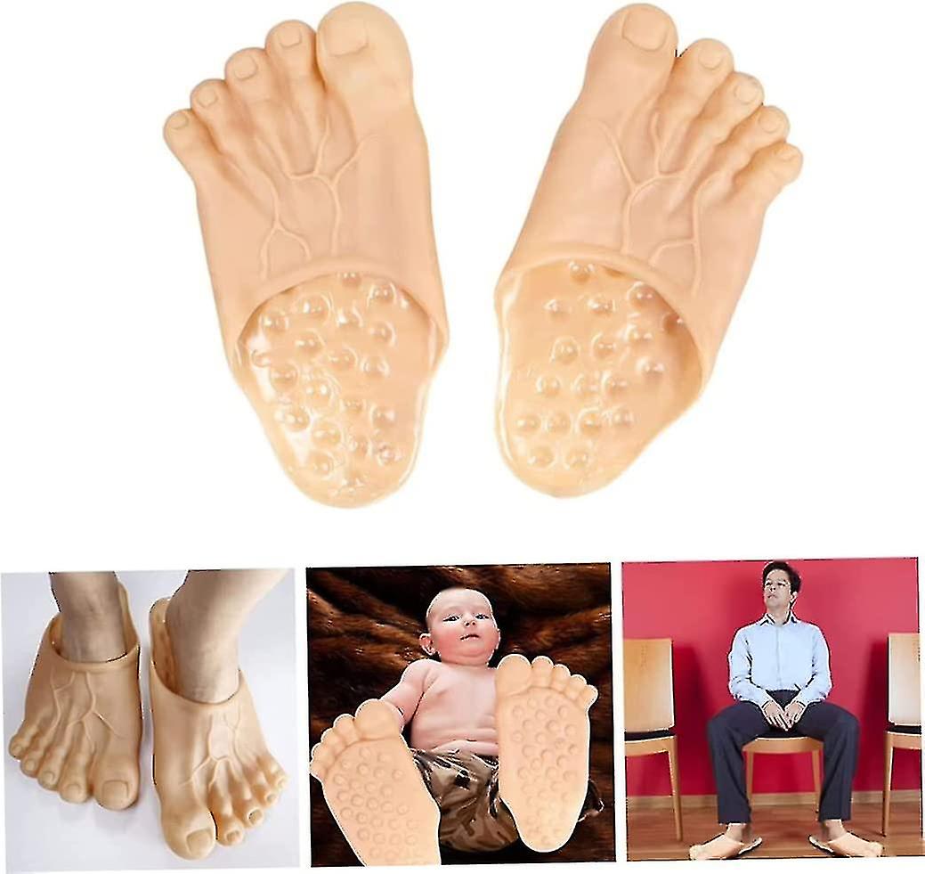 Funny Feet Slippers - Funny Costume Cosplay Dress Shoe Jumbo Big Foot ...