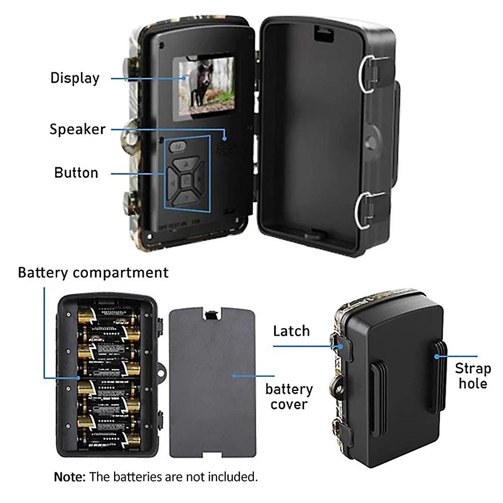 Trails Camera 1080P Game Huntings Cameras with Night-Vision Motion ...