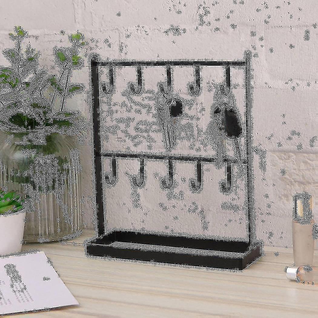 2x Tabletop Iron Jewelry Jewelry Earring Hanger Necklace Ring Earring ...