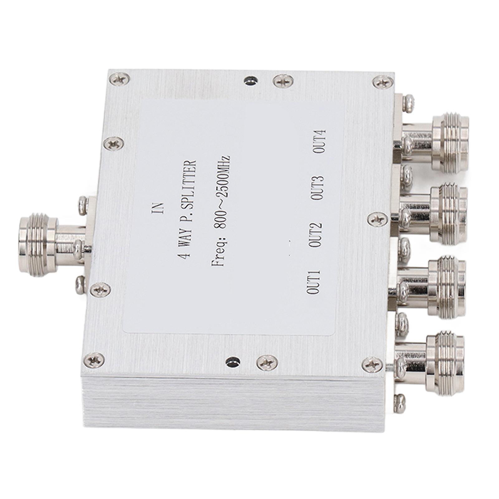 RF Power Splitter 4 Way Divider 800~2500MHz 35W Signal Module Low Loss ...
